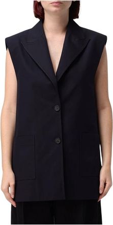 Golden Goose Gilet Journey aus Baumwolltwill - - Jackets - Damen - Blau - XS