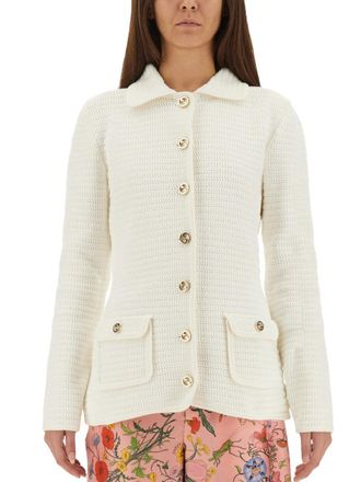 Gucci Fine Cotton Cardigan - White