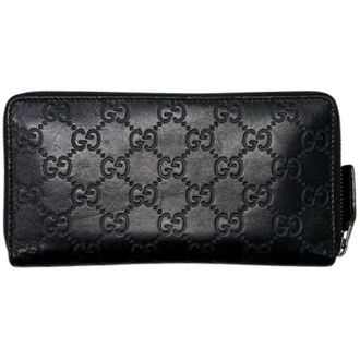 Gucci unisex, Pre-owned, Noir, Taille: ONE Size Pre-owned Long wallet (bi-fold)