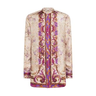Pierre-Louis Mascia Femme, Blouses et Chemises, Violet, Taille: 38 FR Chemise &agrave; col mandarin Aloe