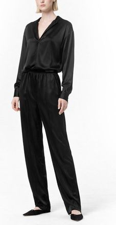 Tom Ford Silk Elastane Trousers - Black