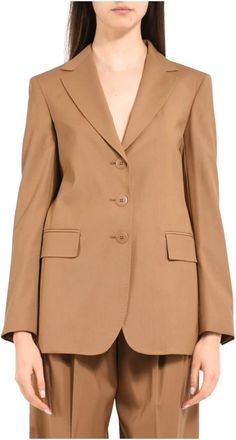 Max Mara Femme, Vestes, Jaune, Taille: 38 FR Blazer Tailleur
