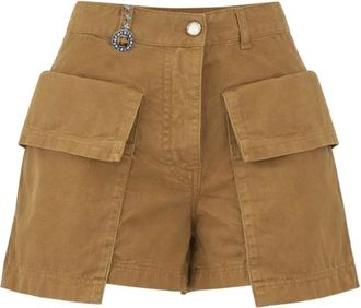 Pinko Pinko, Femme, Shorts, Brun, Taille: 38 FR Short Shorts