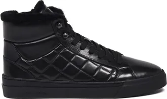 Baldinini Baskets en cuir matelass&eacute; - Homme - Chaussures - Noir - Taille: 43 EU