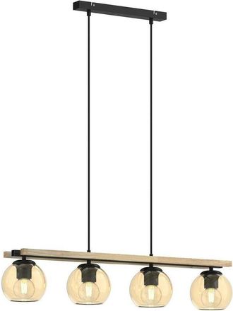 Lindby Suspension en verre à intensité variable Enrique en verre pour salon & salle à manger