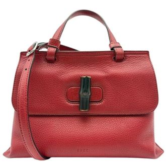 Gucci Pre-owned Sac &agrave; main en bambou - Femme - Pre-owned - Rouge - Taille: ONE Size