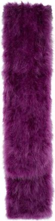 Yves Salomon &eacute;charpe &agrave; d&eacute;tails de plumes - Violet