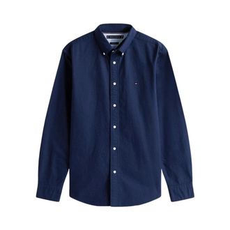 Tommy Hilfiger Chemise Oxford Heritage Uni - Homme - Chemises - Bleu - Taille: S