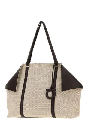 Ferragamo Womens Shoulder Bag Multicolor Fabric