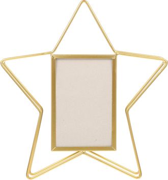 Amosfun Drehbarer Goldener Bilderrahmen Aus Metall 11.7 X 11.2 Zoll Moderner Fotorahmen F&uuml;r Wohnzimmer Schlafzimmer Und B&uuml;ro Dekoration Und Geschenk