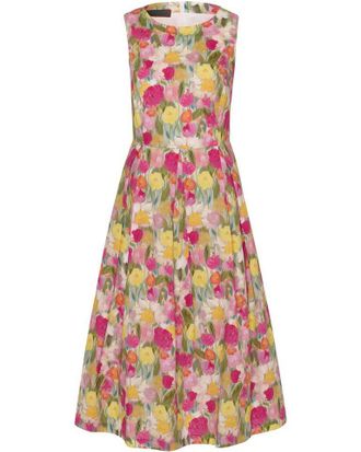 Reitmayer Trachtenkleid &Auml;rmelloses Kleid mit Blumen