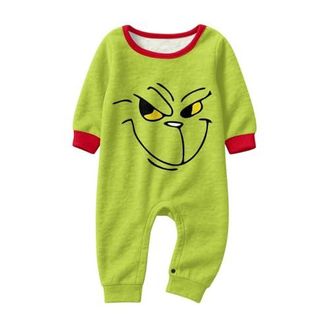 Generic Le Grinch Pyjama Noel Famille De Grinch Garcon Couple Hiver Assorti Deguisement Ensembles Enfant Coton Adulte Costume Femme Ensemble Homme Pull Veteme
