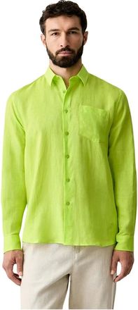 Vilebrequin Homme, Blouses et Chemises, Vert, Taille: 2XL Chemise en lin