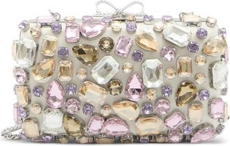 Self Portrait Crystal-embellished Clutch Bag
