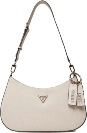 Guess Femme, Sacs, Beige, Taille: ONE Size Noelle Saffiano Shoulder Bag