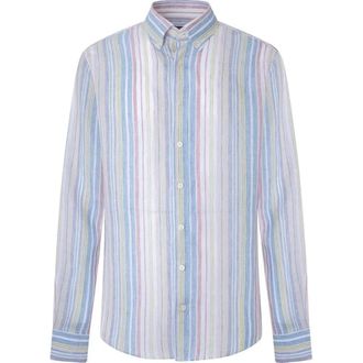 Hackett Leinenhemd - - Shirts - Herren - Mehrfarbig - M