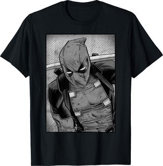 MARVEL Deadpool Comic Style Portrait T-Shirt