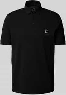 A|X Armani Exchange Poloshirt mit Label-Stitching