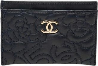 Chanel Porte-cartes vintage doccasion - Femme - Pre-owned - Bleu - Taille: ONE Size