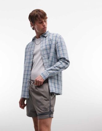 Umbro Fu&szlig;ball-Shorts aus Webstoff in Grau