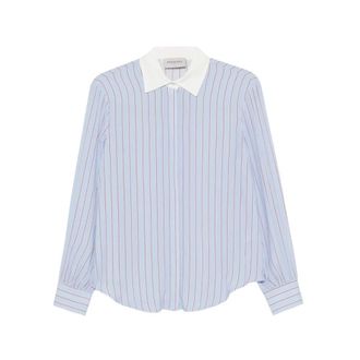 Ermanno Scervino Hemdbluse mit vertikalen Streifen - - Blouses & Shirts - Damen - Blau - L