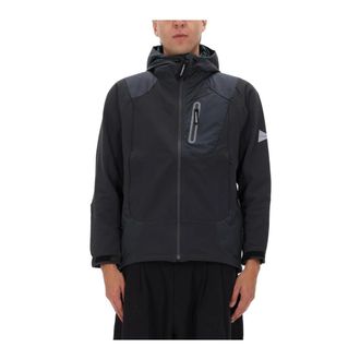 And Wander Technische Outdoor Performance Jacke mit Kapuze - - Jackets - Herren - Grau - M