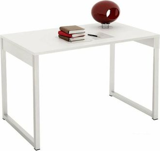 Composad Composad - Schreibtisch in weißem Holz für Büro und Schlafzimmer 120 cm