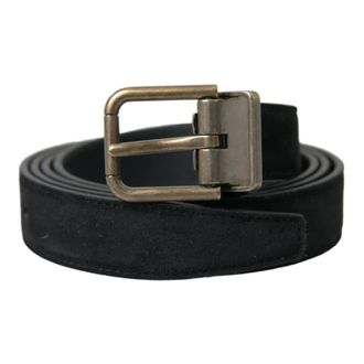 Dolce & Gabbana Suede Belt - - Accessories - Herren - Schwarzk - ONE SIZE