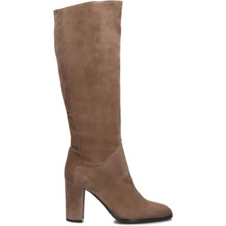Lina Locchi Taupe Suede High Heel Boots AR 140 - - Shoes - Damen - Beige - 42 EU