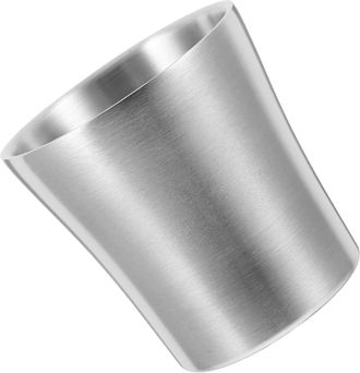 Cabilock Edelstahl Trinkbecher Einzelschicht Unzerbrechlich Ergonomisch Geformt für Reise Camping Bad Nutzung Leicht und Stapelbar mit Komfortablem Taillendesi