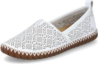Rieker Mocassins pour Femmes M2851, Pointure:39 EU, La Couleur:Blanc