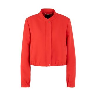 Marc Cain Jacke mit Stehkragen und Rei&szlig;verschluss - - Jackets - Damen - Rot - XL