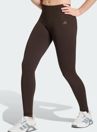 adidas adidas Performance - Workout Essentials - Legging 7/8 en maille effet froiss&eacute; - Caf&eacute; aurora-Brown