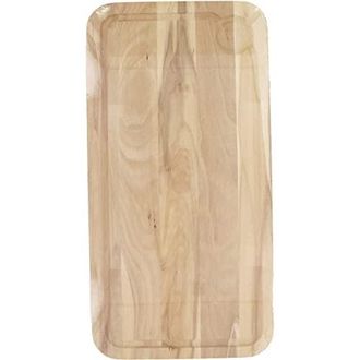 Fackelmann Fackelmann 3181050 Schneidebrett, Holz, braun, 45 x 25 x 1,6 cm