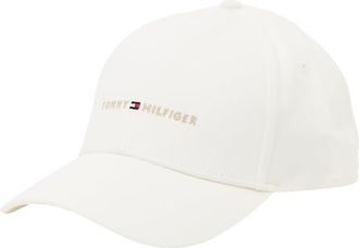 Tommy Hilfiger Casquette Homme Foundation Panel en Coton, Blanc (Ivory Silk), Taille Unique
