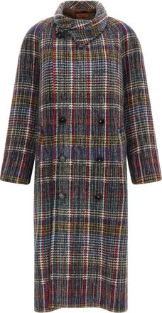 Missoni Multicolored Tartan Wool Coat - Multicolored
