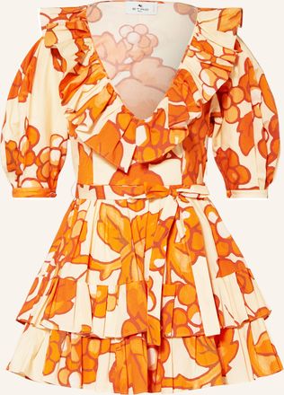 Etro Etro Strandkleid Mit Volants orange