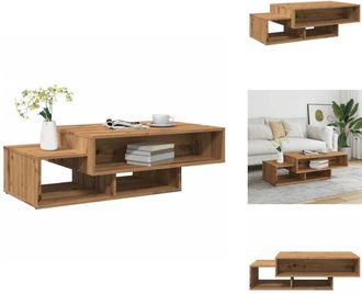 vidaXL Couchtisch Artisan-Eiche 105x55x32 cm Holzwerkstoff - Couchtisch - Couchtische - Couchtisch Niedrig - Tisch