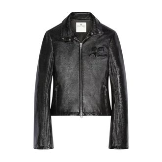 Courr&egrave;ges Schwarze Vinyljacke - - Jackets - Damen - Schwarzk - M