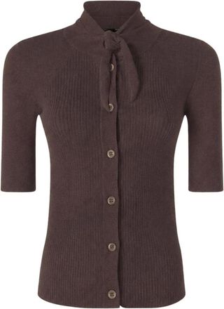 Pinko Pinko, Femme, Pulls, Brun, Taille: 42 FR Coperto Polo