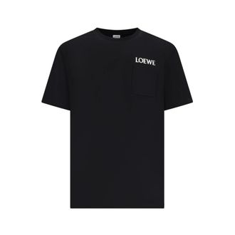 Loewe Homme, Tops, Noir, Taille: S Relaxed Fit T-shirt