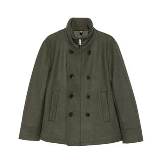Duno Zakab Zweireihiger wattierter Mantel - - Coats - Herren - Gr&uuml;n - M