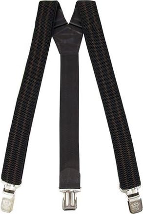 Glamexx24 Bretelles pour hommes et femmes : r&eacute;glables en forme de Y taille unique pantalon de travail bretelles pour hommes et femmes avec clip en m&eacute;tal solide,