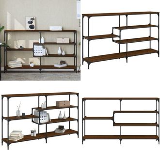 vidaXL Konsolentisch Braun Eichen-Optik 160x32x95 cm Holzwerkstoff - Konsolentisch - Flurtisch - Sideboard - Wohnzimmerstil - Eiche Optik - Home & Living