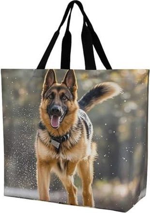 Generic Berger Allemand Courant Sac Fourre Tout Pliable Tote Bag D&eacute;contract&eacute; Sac &Agrave; Bandouli&egrave;re Pour Shopping Quotidienne Travail