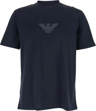 Emporio Armani Homme, Tops, Bleu, Taille: XL Mb561 Navy Eagle Logo