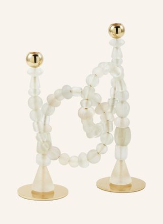 Pols Potten Polspotten Kerzenhalter Beads weiss