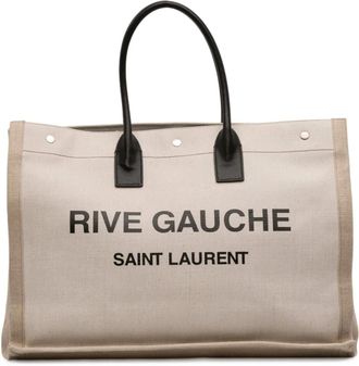 Saint Laurent Shopper - Canvas Rive Gauche Tote - Gr. unisize - in Braun - f&uuml;r Damen