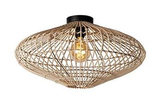 Lucide MAGALI - Deckenleuchte - Ø 56 cm - 1xE27 - Helles Holz