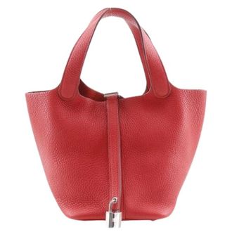 Herm&egrave;s Pre-owned Picotin Lock18 Clemence Handtasche - - Pre-owned - Damen - Rot - ONE SIZE